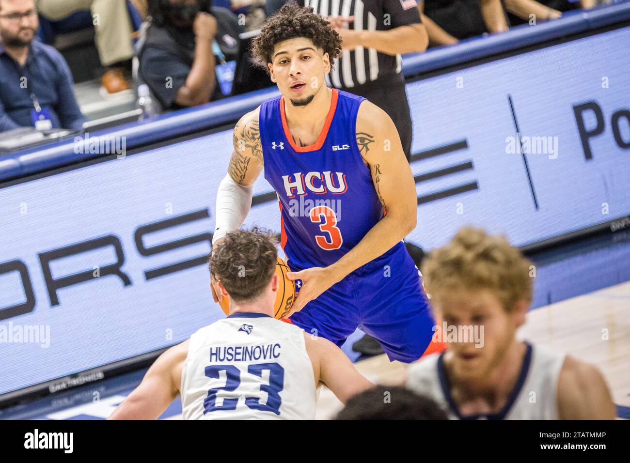 Houston, Texas, USA. 2nd Dec, 2023. Houston Christian Huskies guard Jay ...