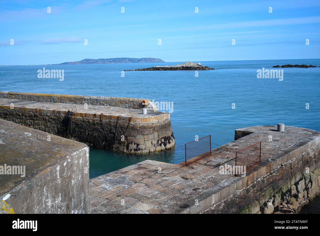 Old stone pier at Dalkey on Dublin Bay Stock Photo - Alamy