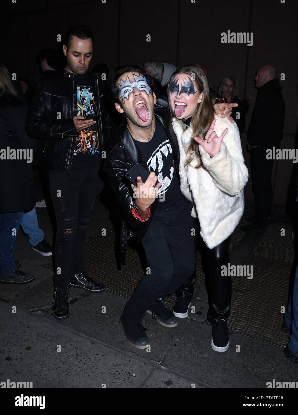 December 2, 2023, New York, New York, USA: Kiss Fans attend the final ...