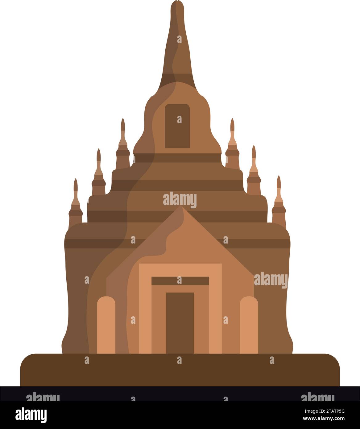 hilominlo myanmar temple vector isolated Stock Vector Image & Art - Alamy