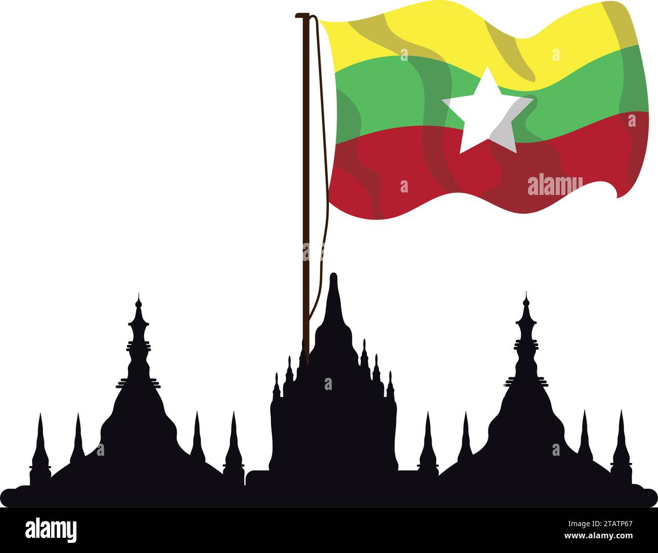 myanmar contry illustration vector isolated Stock Vector Image & Art ...