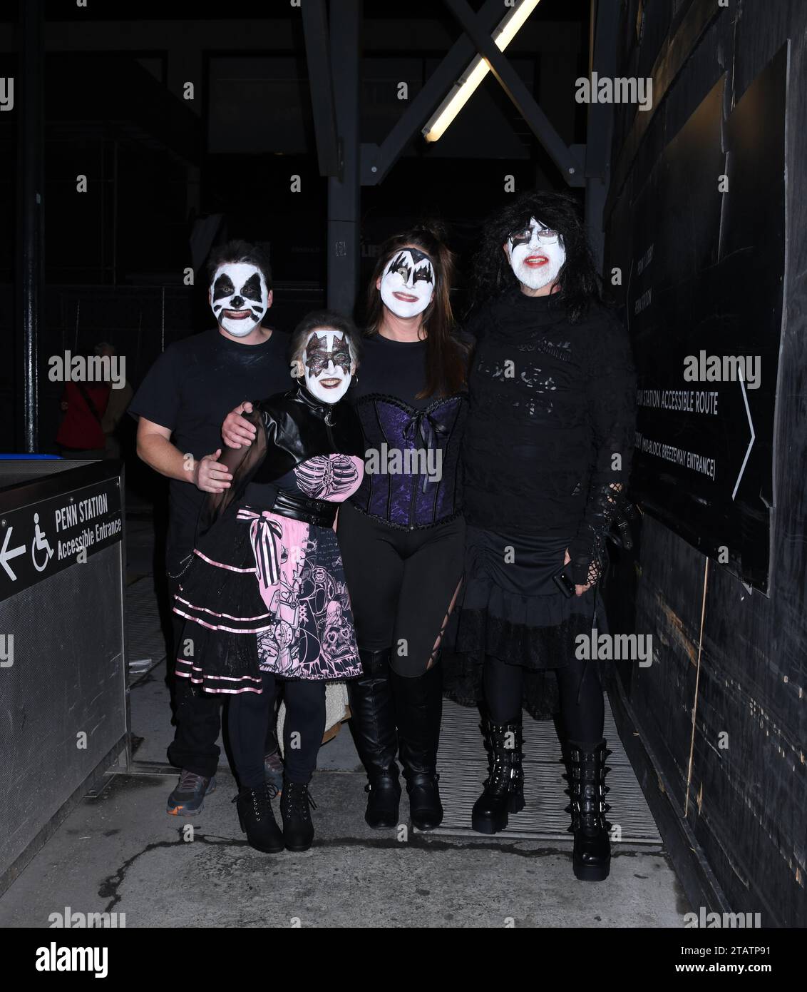 December 2, 2023, New York, New York, USA: Kiss Fans attend the final ...