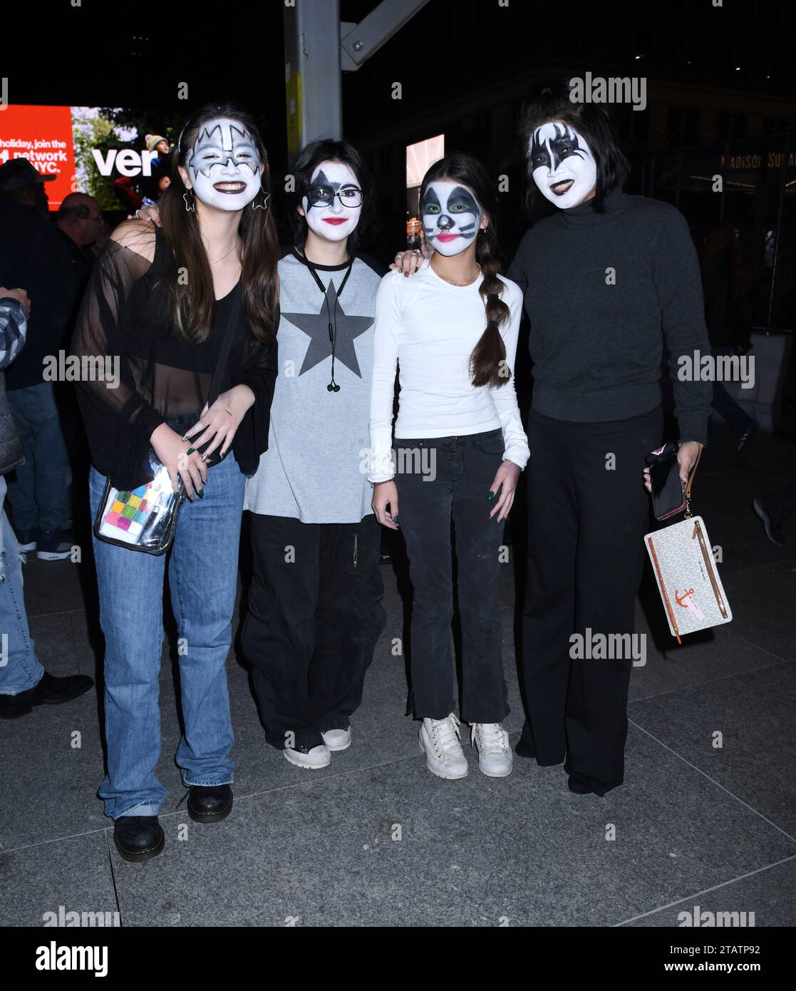 December 2, 2023, New York, New York, USA: Kiss Fans attend the final ...