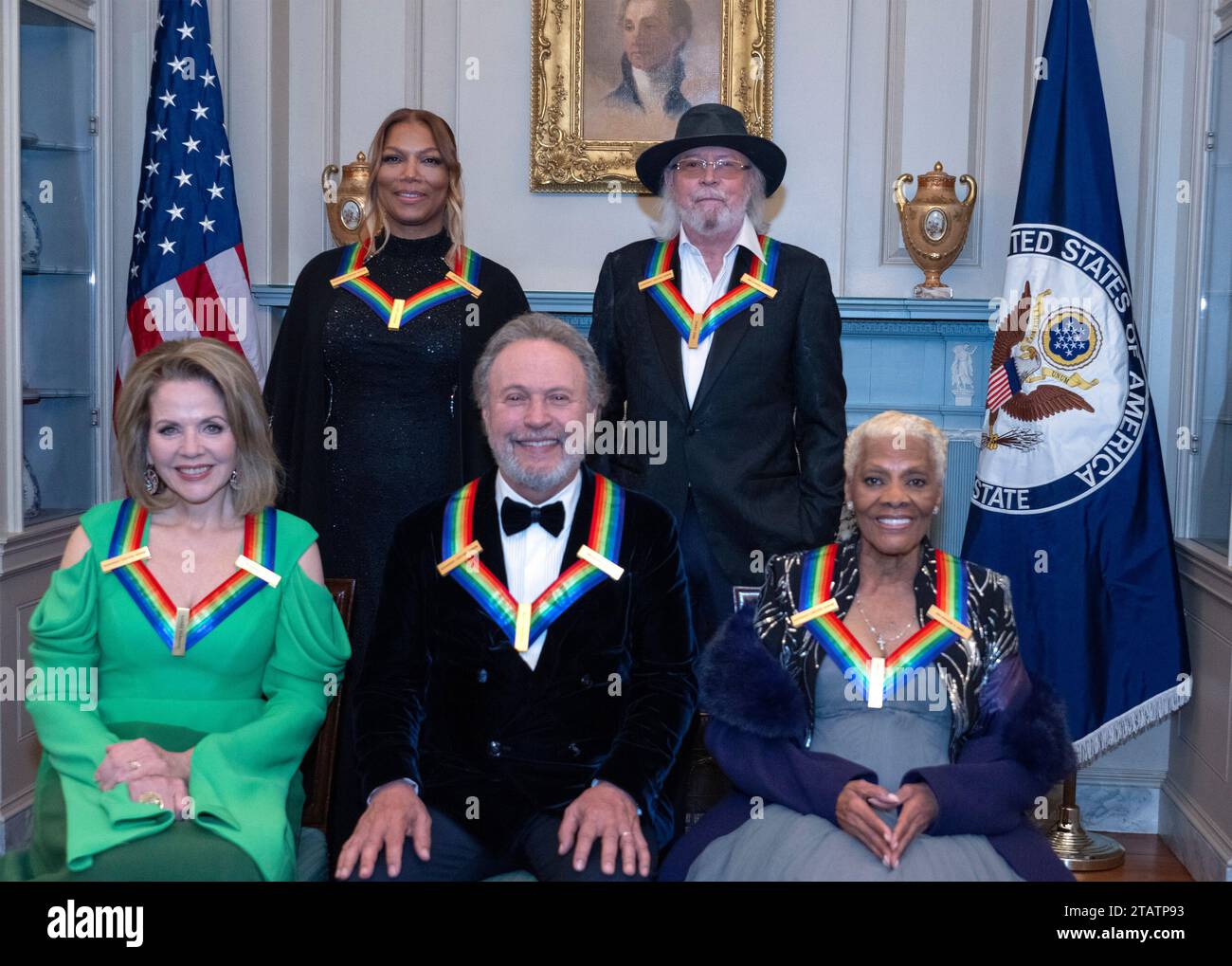 2023 Kennedy Center Honorees pose for a group photo following the ...