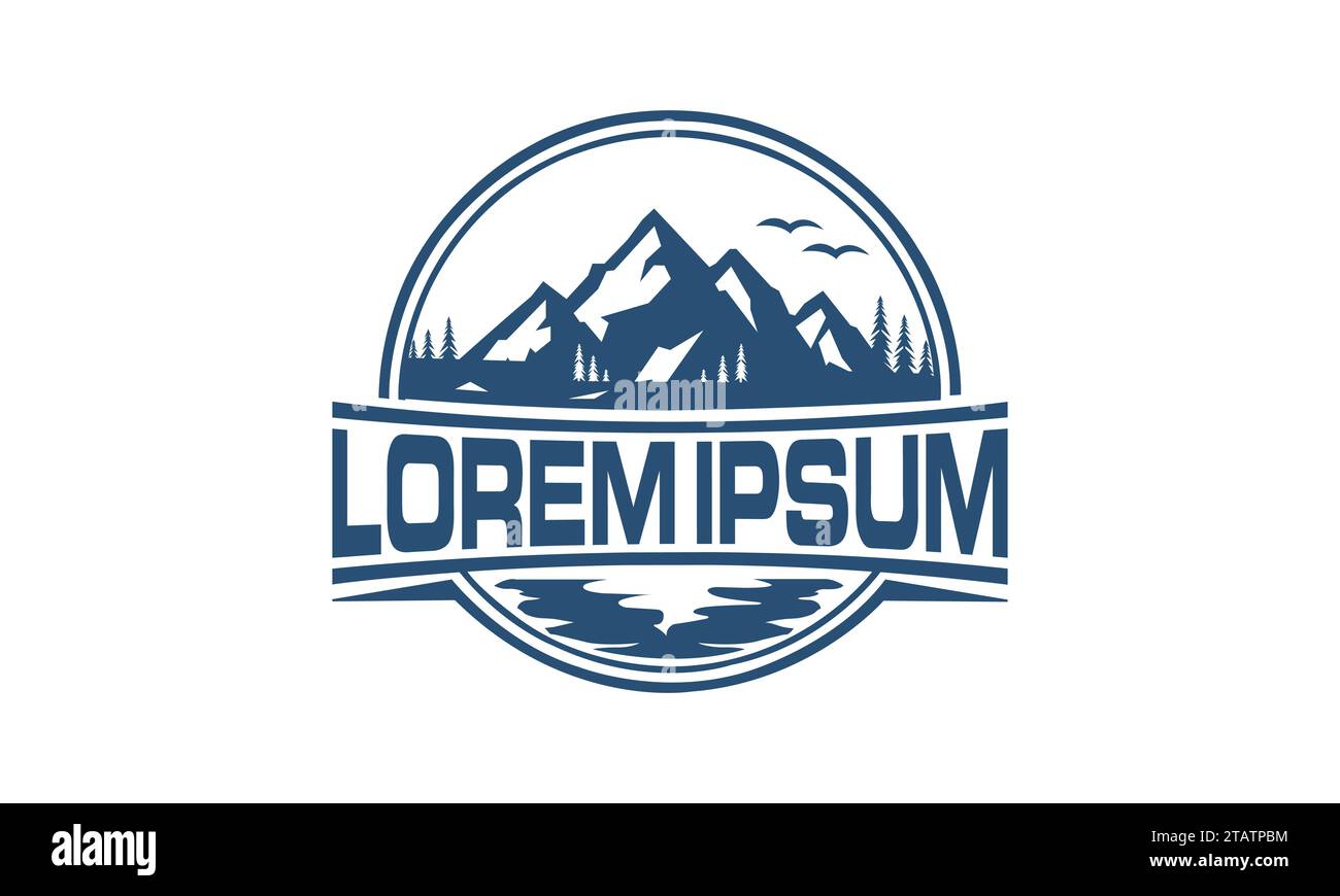 Mountain Logo Design Unique and Modern Logo Design Stock Vector Image ...
