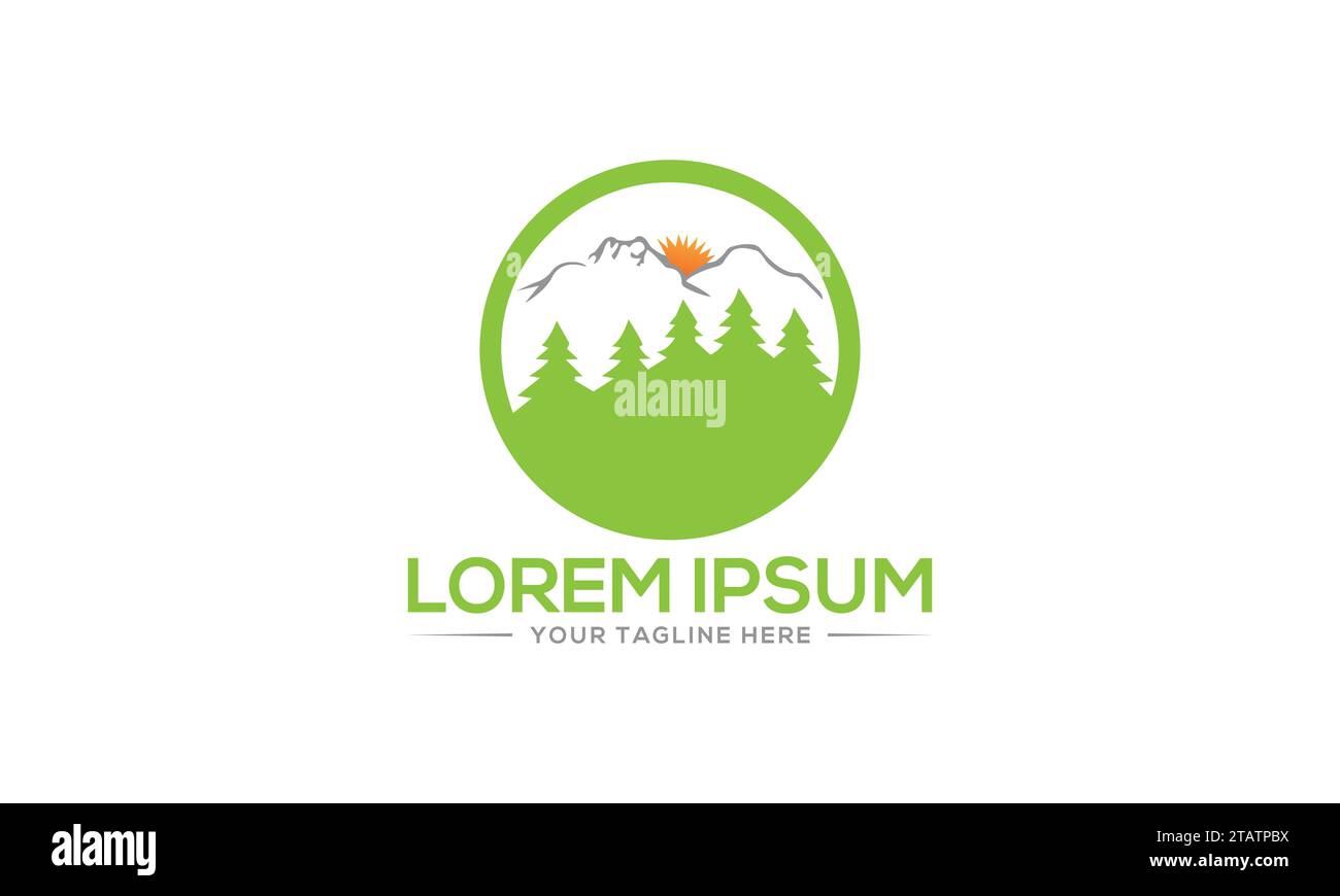 Mountain Logo Design Unique and Modern Logo Design Stock Vector Image ...