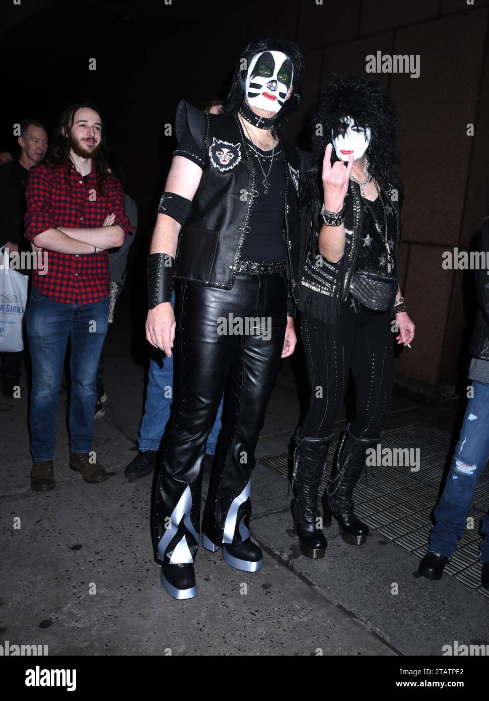 December 2, 2023, New York, New York, USA: Kiss Fans attend the final ...