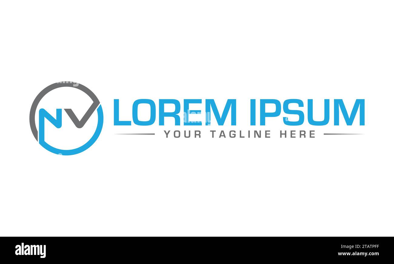 NV Letter Logo Design. Unique and Professional Logo Design Stock Vector ...