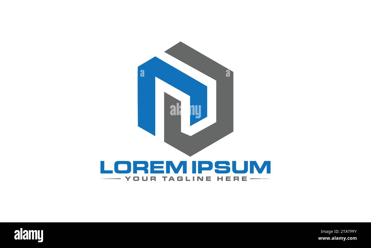 ND Letter Logo Design Unique and Professional Logo Design Stock Vector ...
