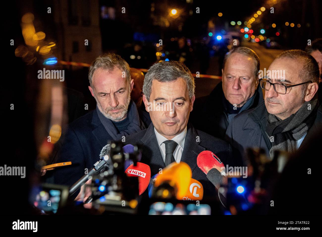Paris, France. 03rd Dec, 2023. French Interior minister Gerald Darmanin ...