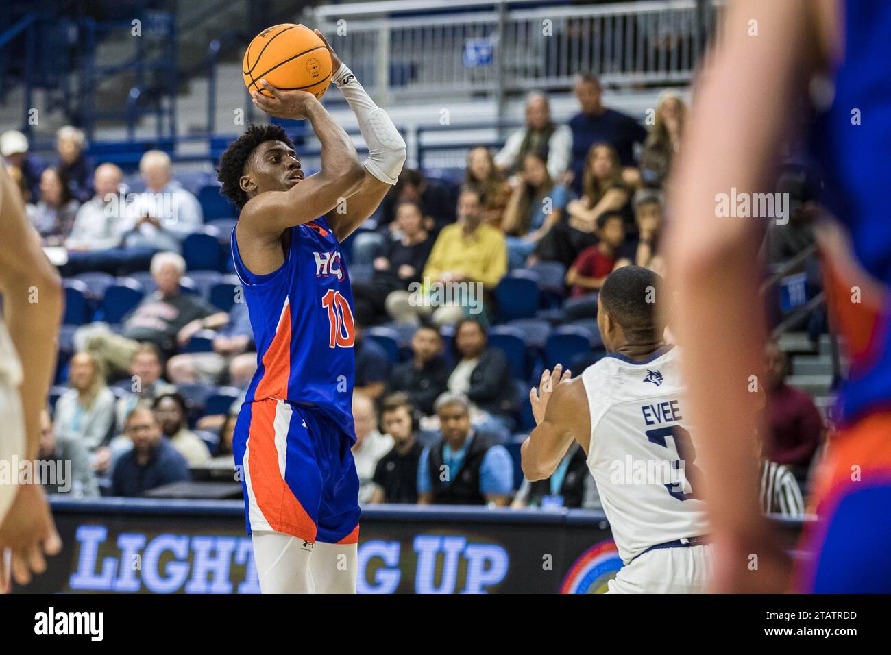 Houston, Texas, USA. 2nd Dec, 2023. Houston Christian Huskies guard ...