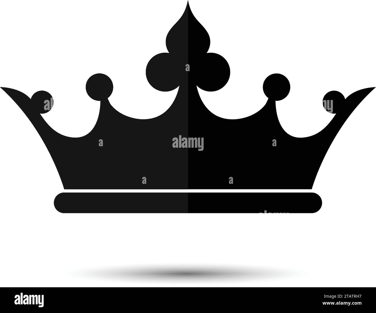 Crown symbol with Black Color Stock Vector Image & Art - Alamy