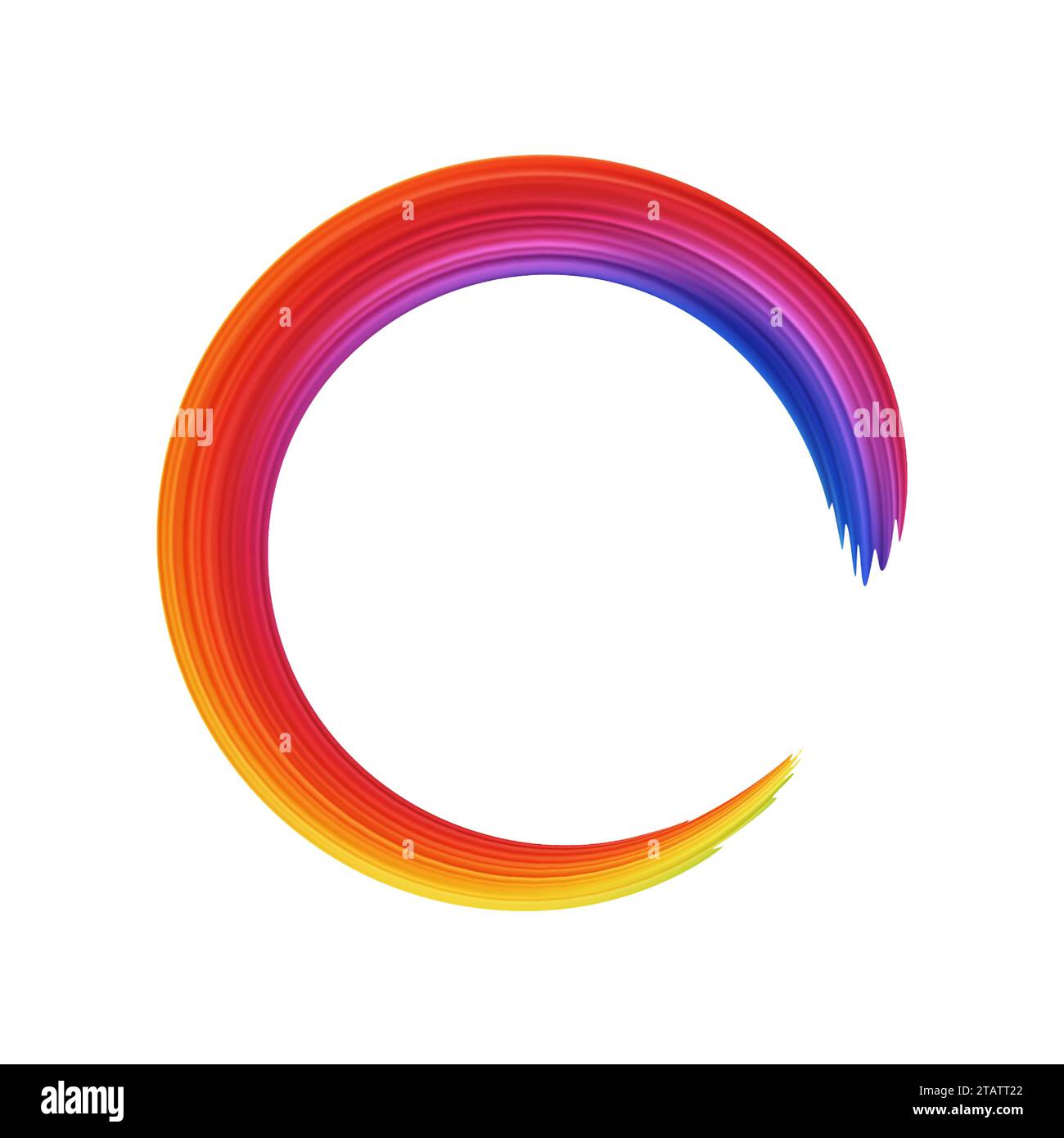 3d Brushstroke gradient texture brush Stock Vector Image & Art - Alamy