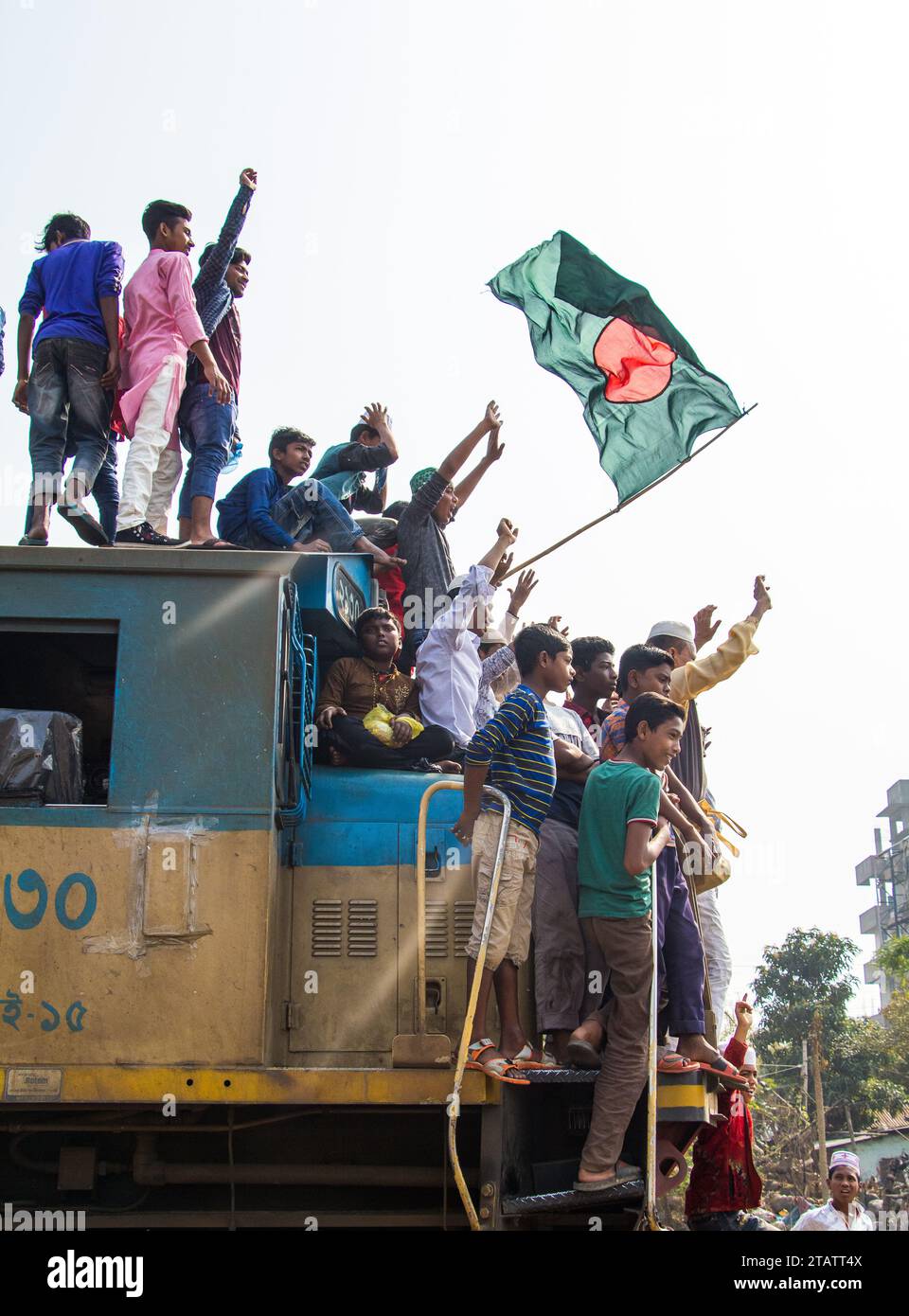 Bishwa Ijtema Journey by the Train, This image was captured on February ...
