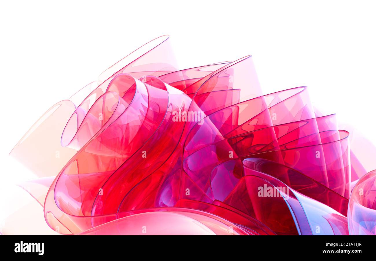Abstract gradient glass background, 3d rendering. 3d illustration Stock ...