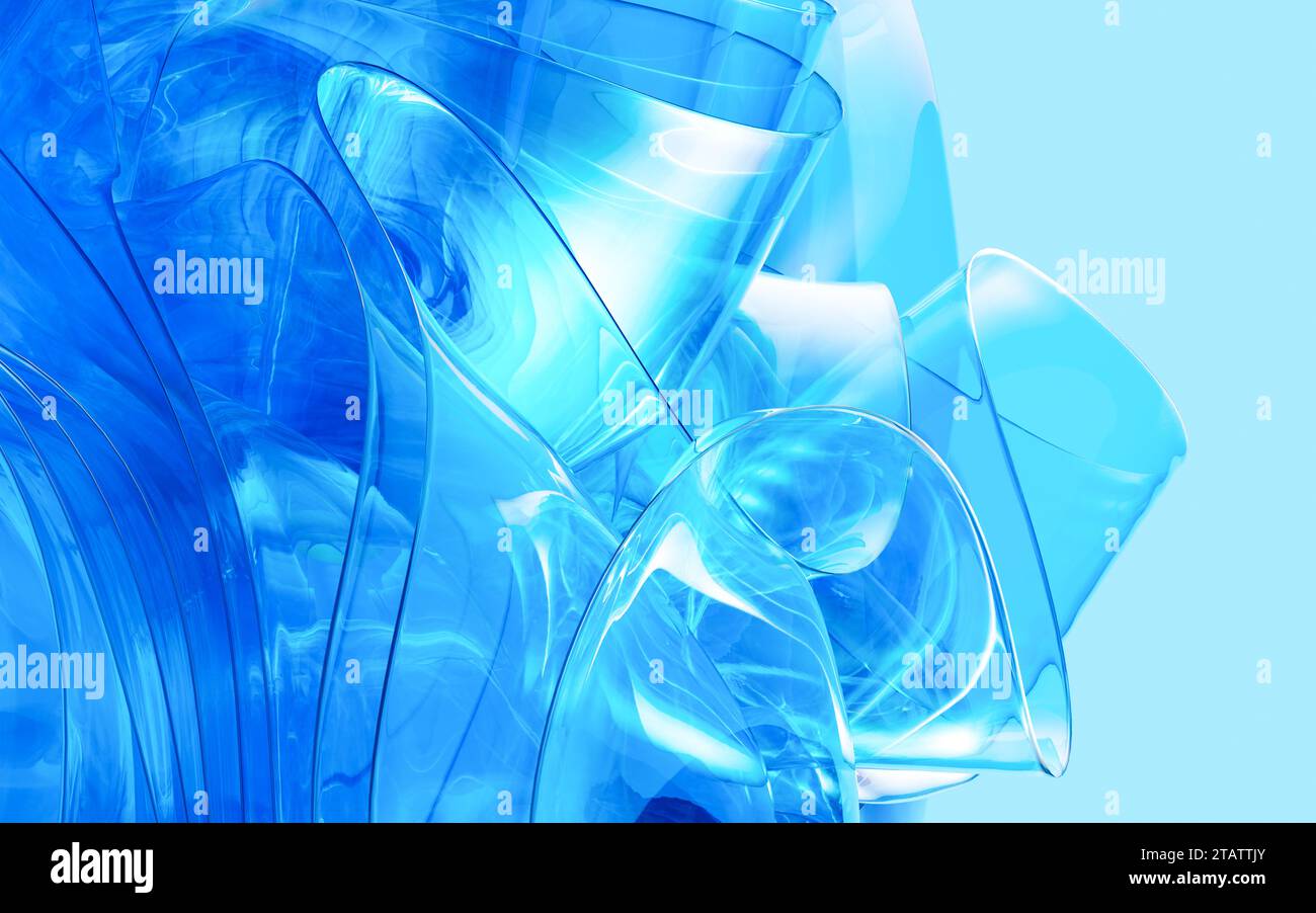Abstract gradient glass background, 3d rendering. 3d illustration Stock ...