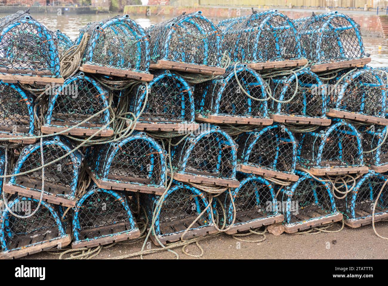 Group of fist net traps Stock Photo - Alamy