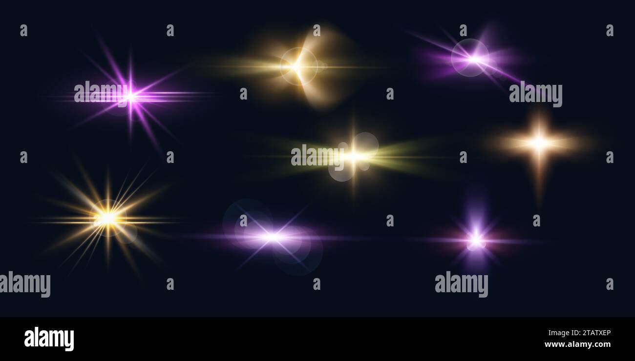 Glowing light effect Stock Vector Images - Alamy