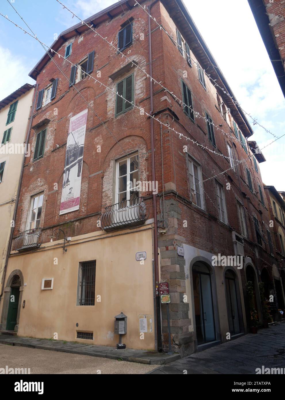 Lucca, Tuscany, Italy. Puccini Museum Stock Photo - Alamy