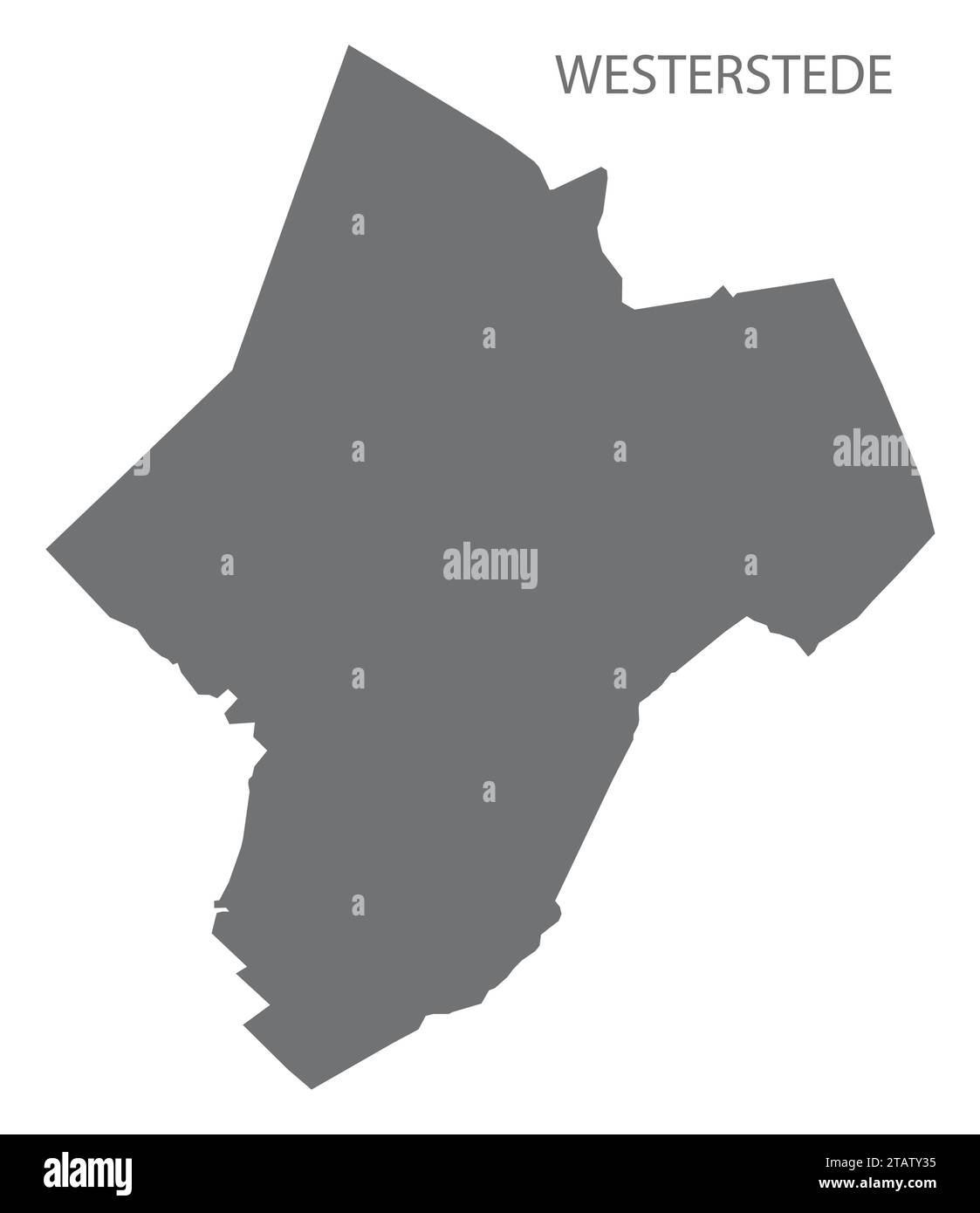 Westerstede German city map grey illustration silhouette shape Stock ...