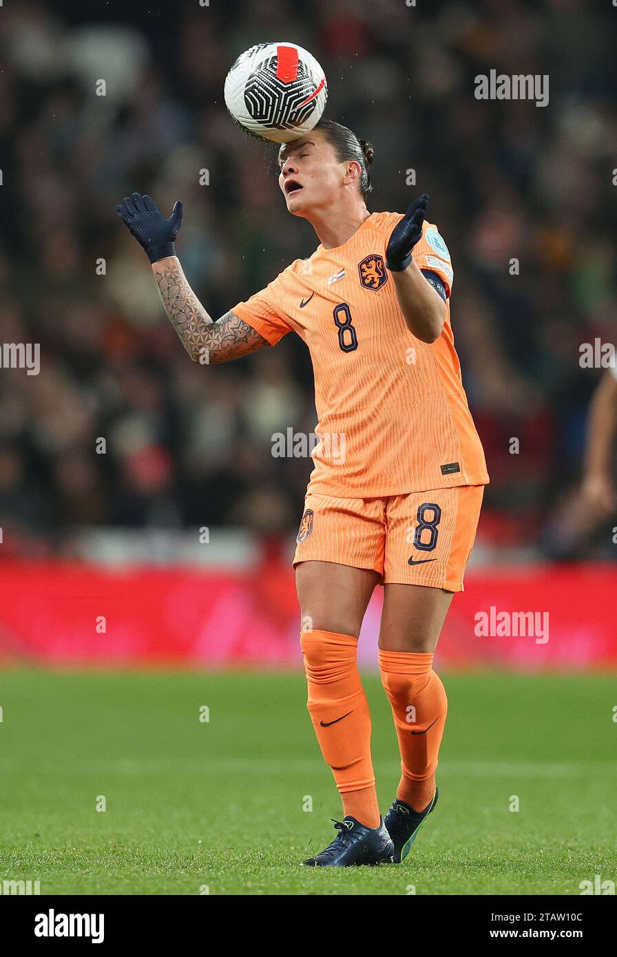 London, UK. 1st Dec, 2023. Sherida Spitse of the Netherlands during the ...