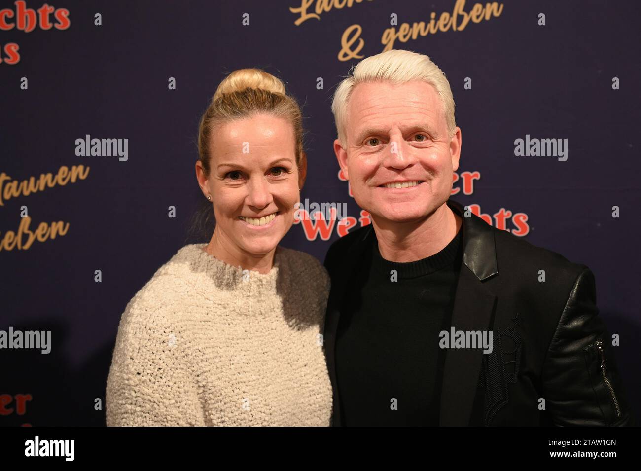 Cologne, Germany. 02nd Dec, 2023. Presenter Guido Cantz and his wife ...