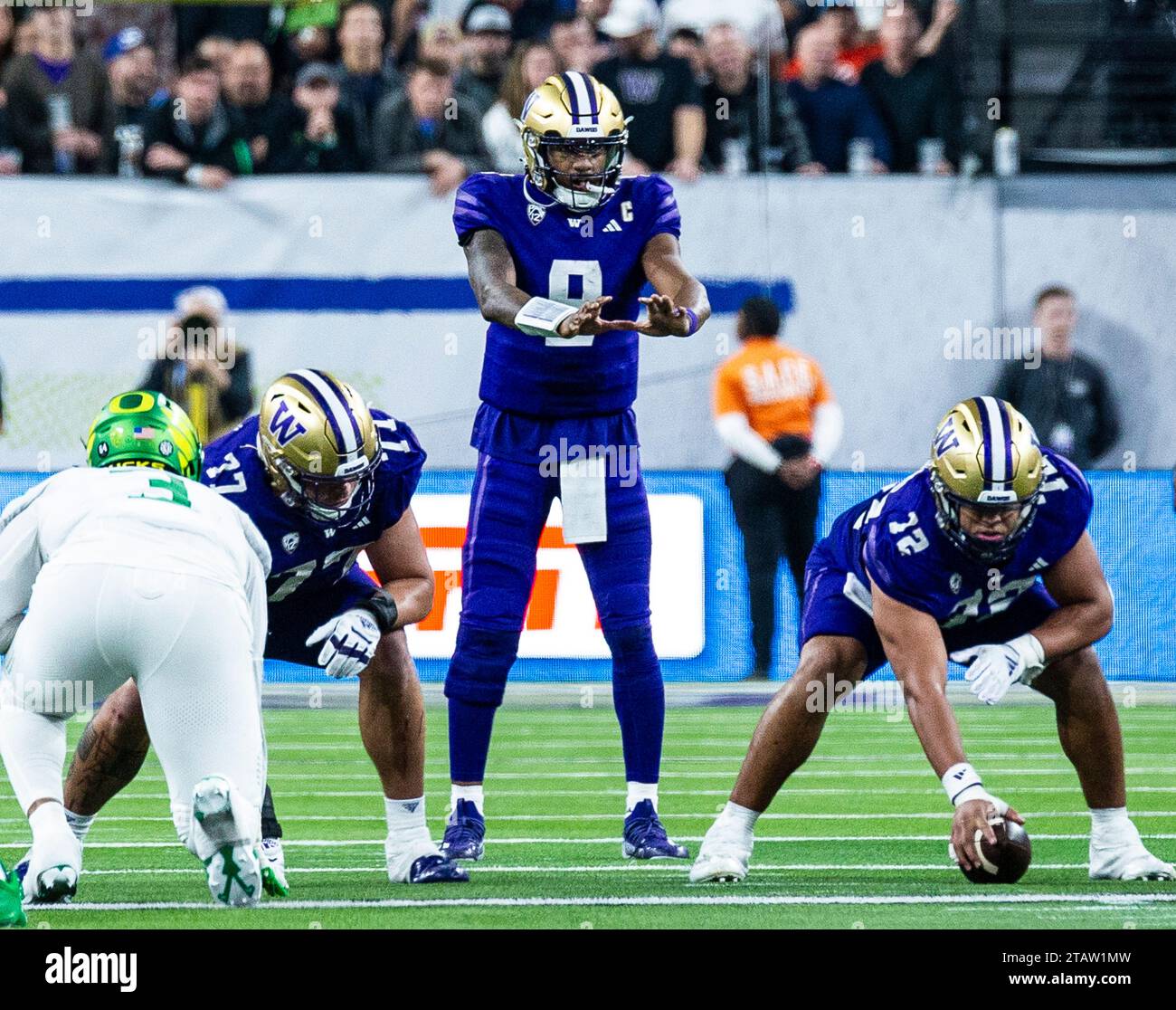 Allegiant Stadium. 01st Dec, 2023. NV U.S.A. Washington quarterback ...