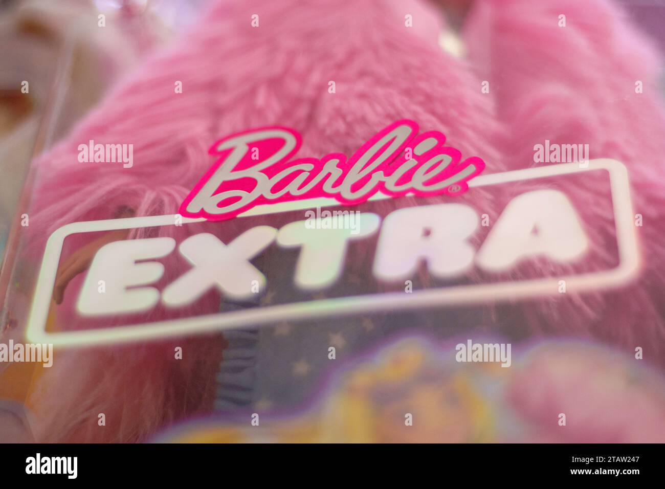 Tyumen, Russia-November 25, 2023: Barbie extra logo, produced by the ...