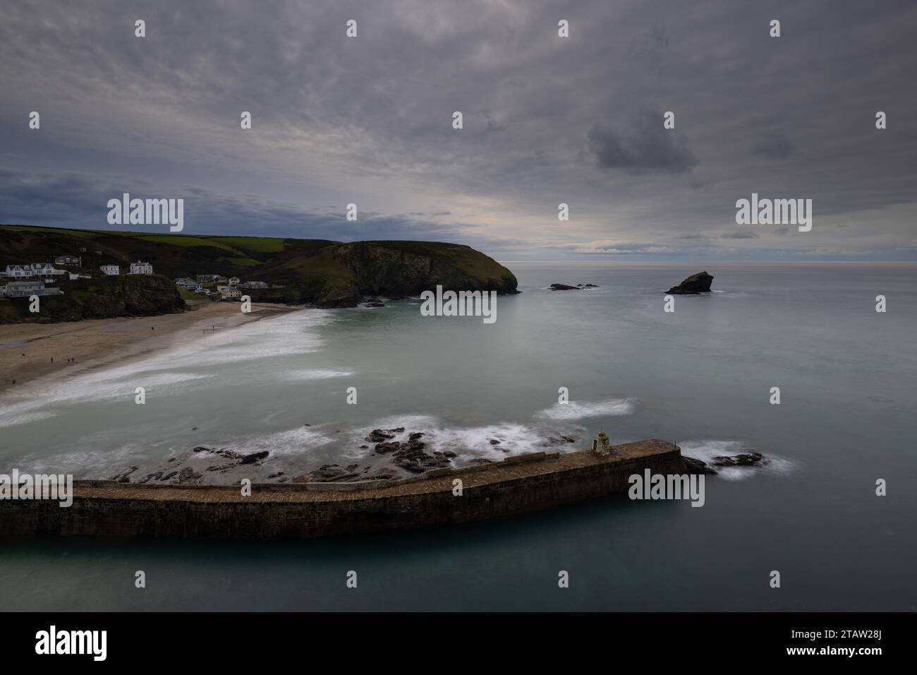 PORTREATH FISHING PORT CORNWALL PENWITH NORTH ATLANTIC COAST Stock ...