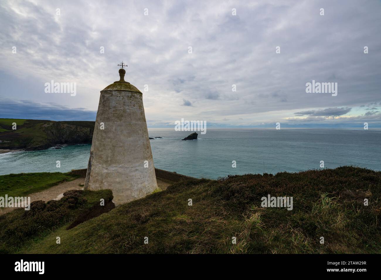 PORTREATH PEPPERPOT FISHING PORT CORNWALL PENWITH NORTH ATLANTIC COAST ...