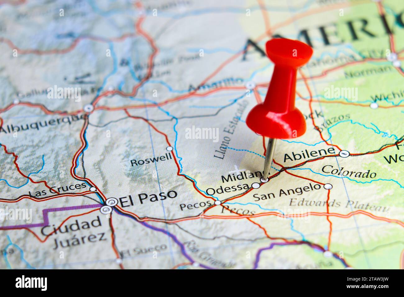 Midland map hi-res stock photography and images - Alamy