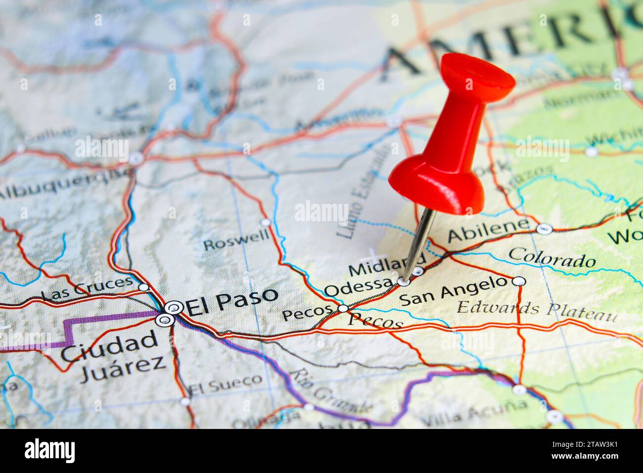 Odessa on the map hi-res stock photography and images - Alamy