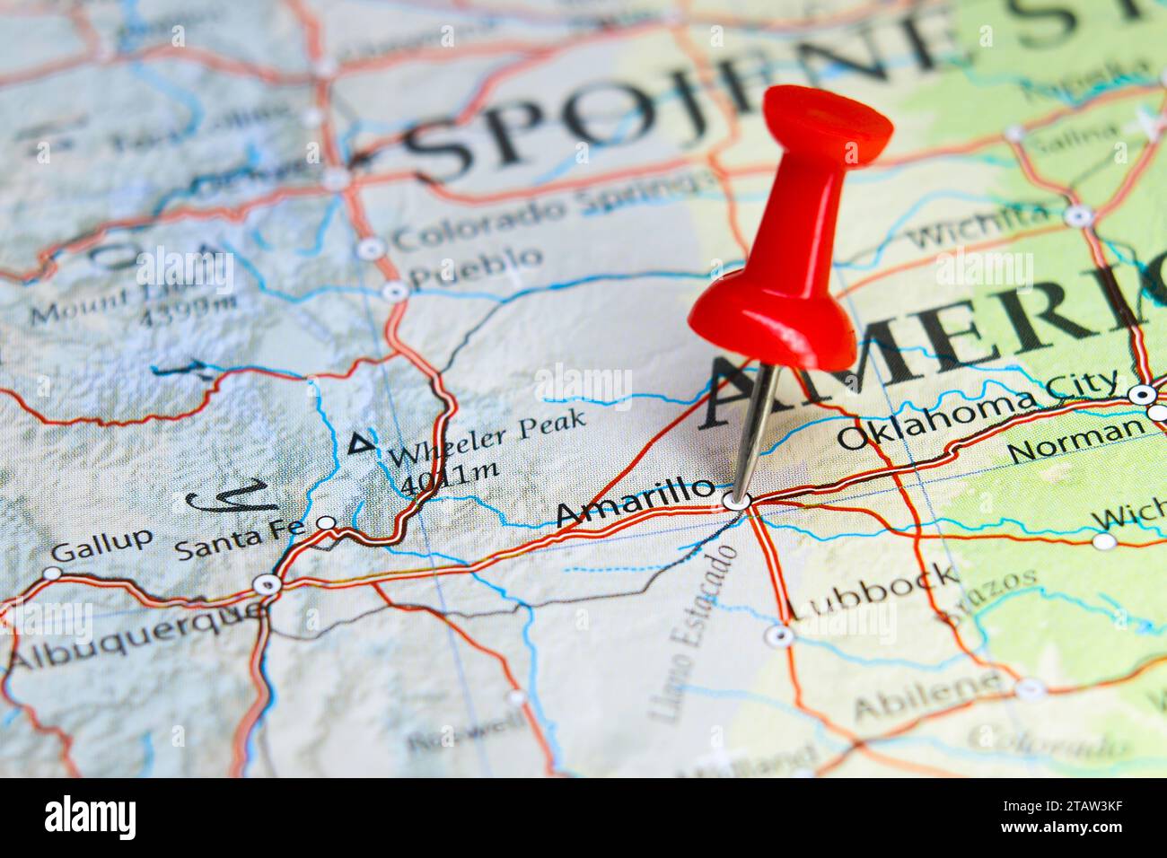 Texas map pin hi-res stock photography and images - Alamy