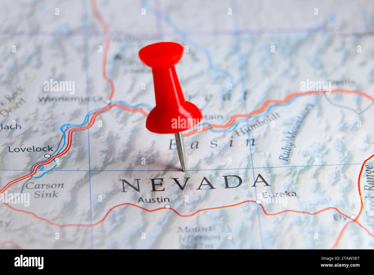 Political map of nevada hi-res stock photography and images - Alamy