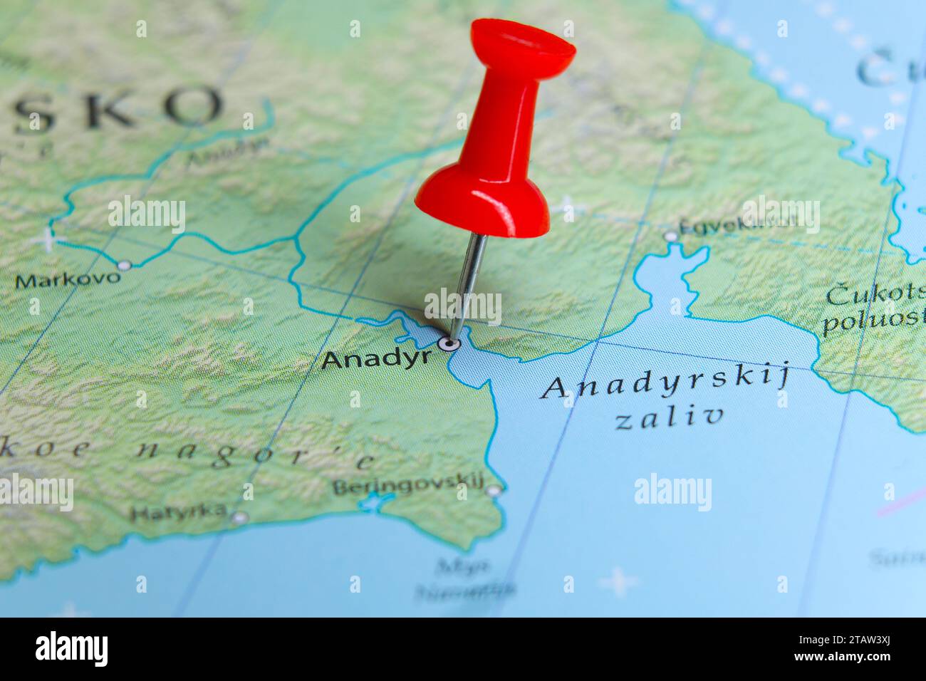 Russia map pin hi-res stock photography and images - Alamy