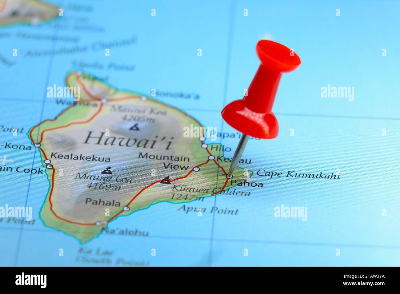 Political map hawaii hi-res stock photography and images - Alamy