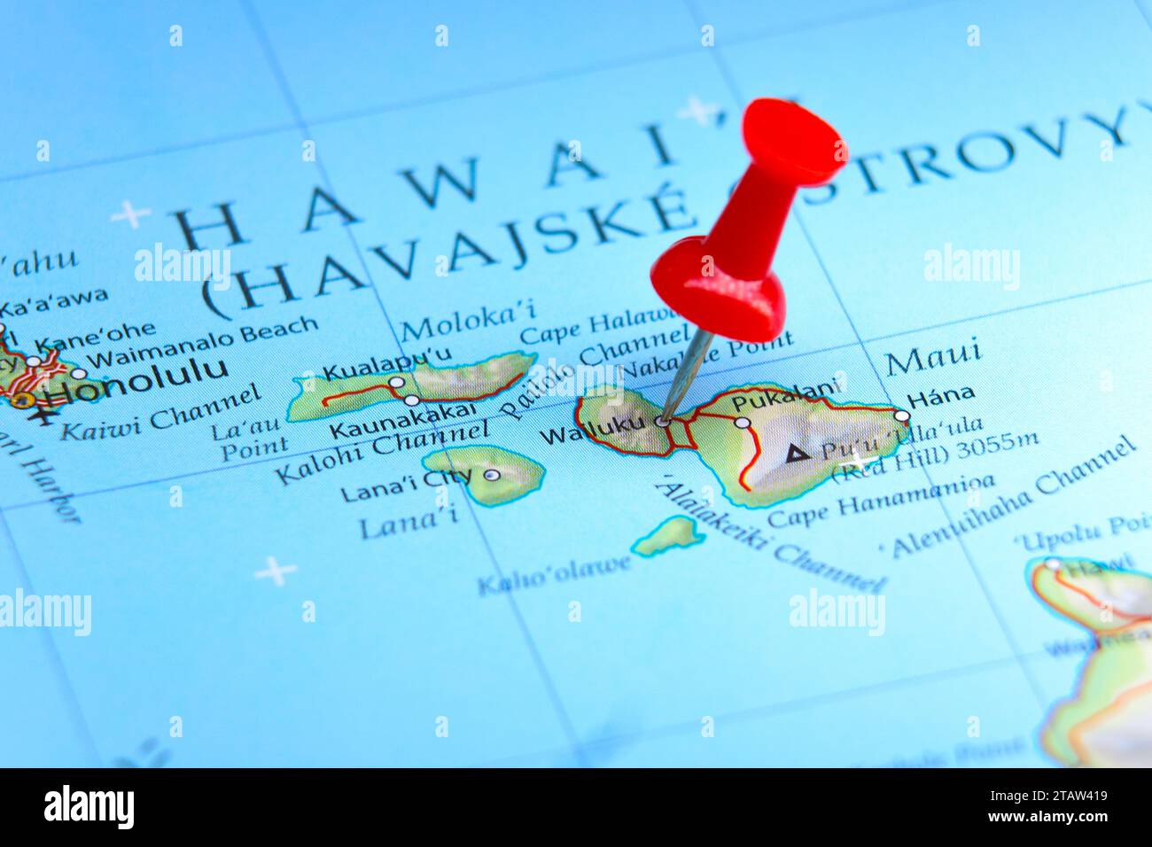 Political map hawaii hi-res stock photography and images - Alamy