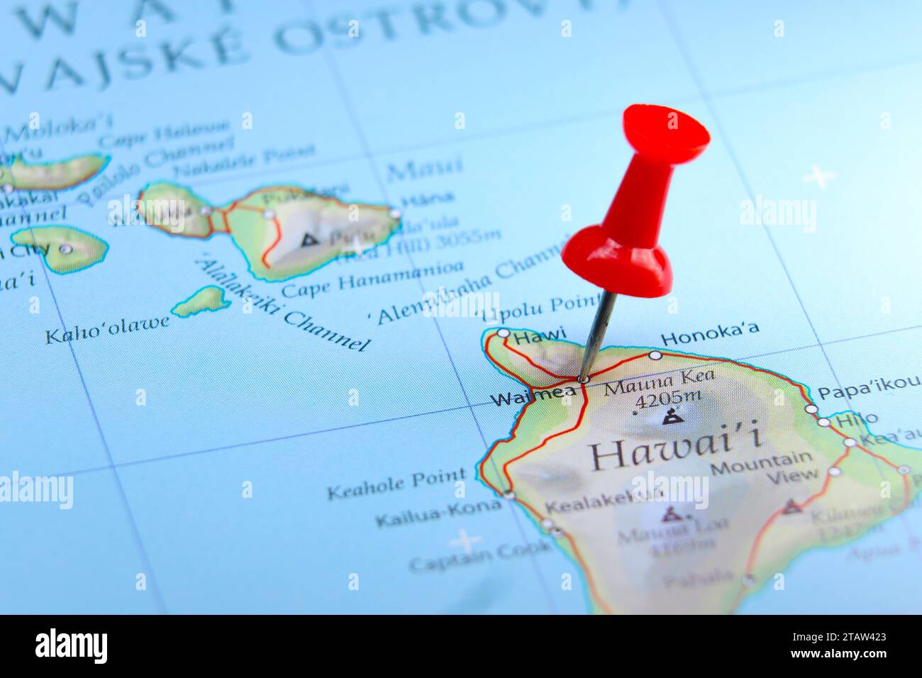 Political map hawaii hi-res stock photography and images - Alamy