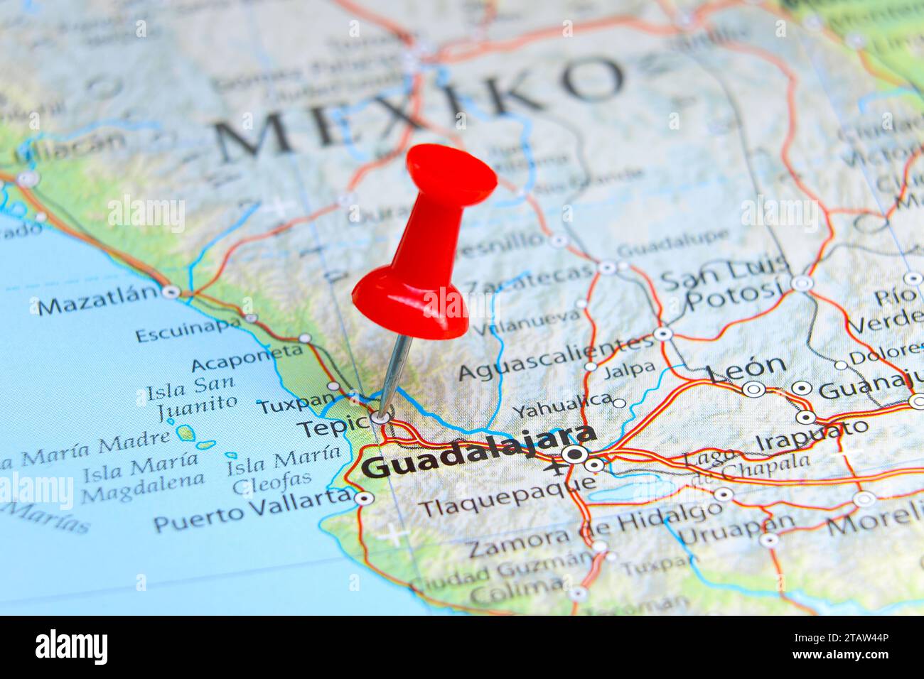 Map of tepic mexico hi-res stock photography and images - Alamy