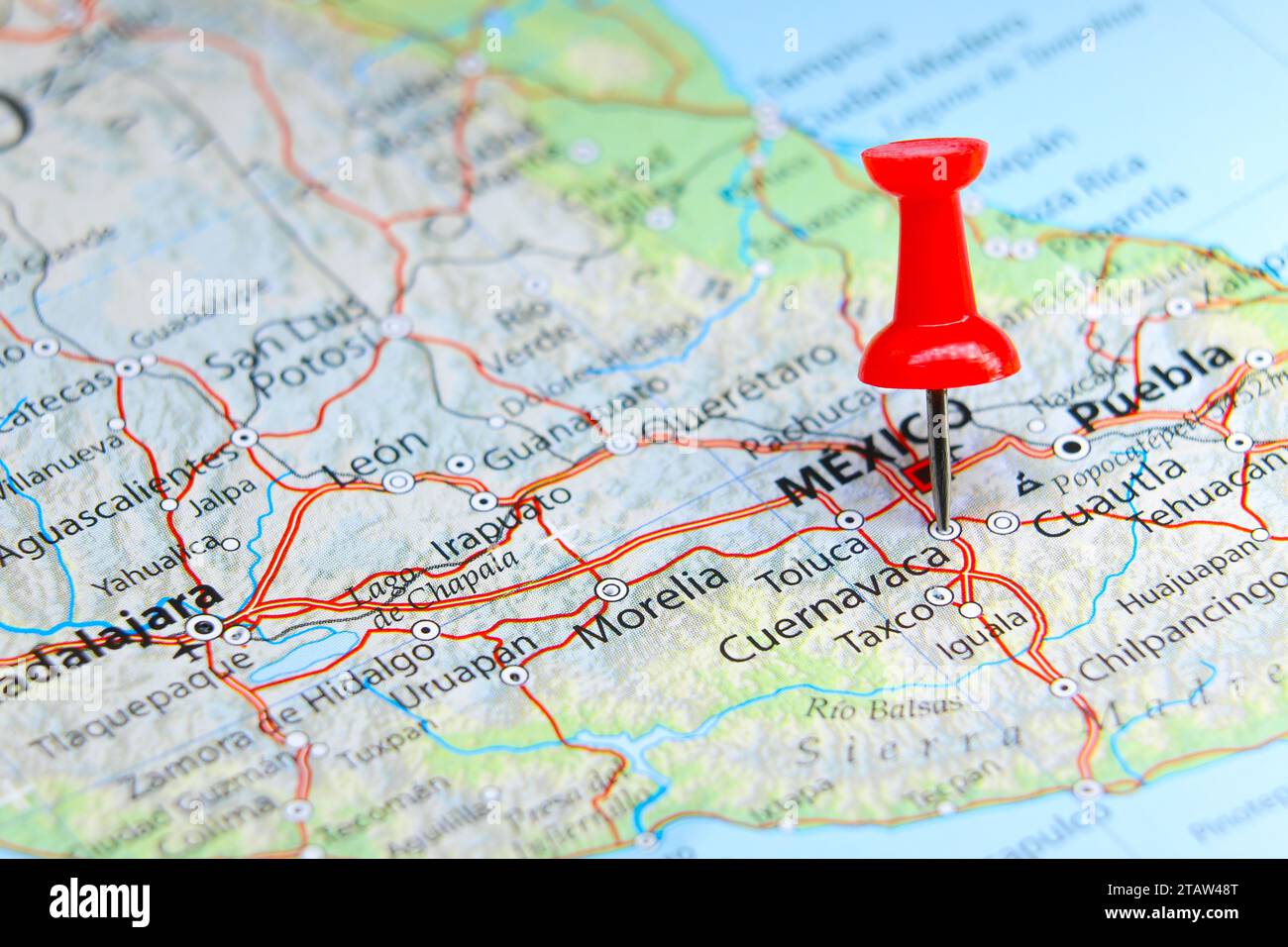 Map of cuernavaca mexico hi-res stock photography and images - Alamy