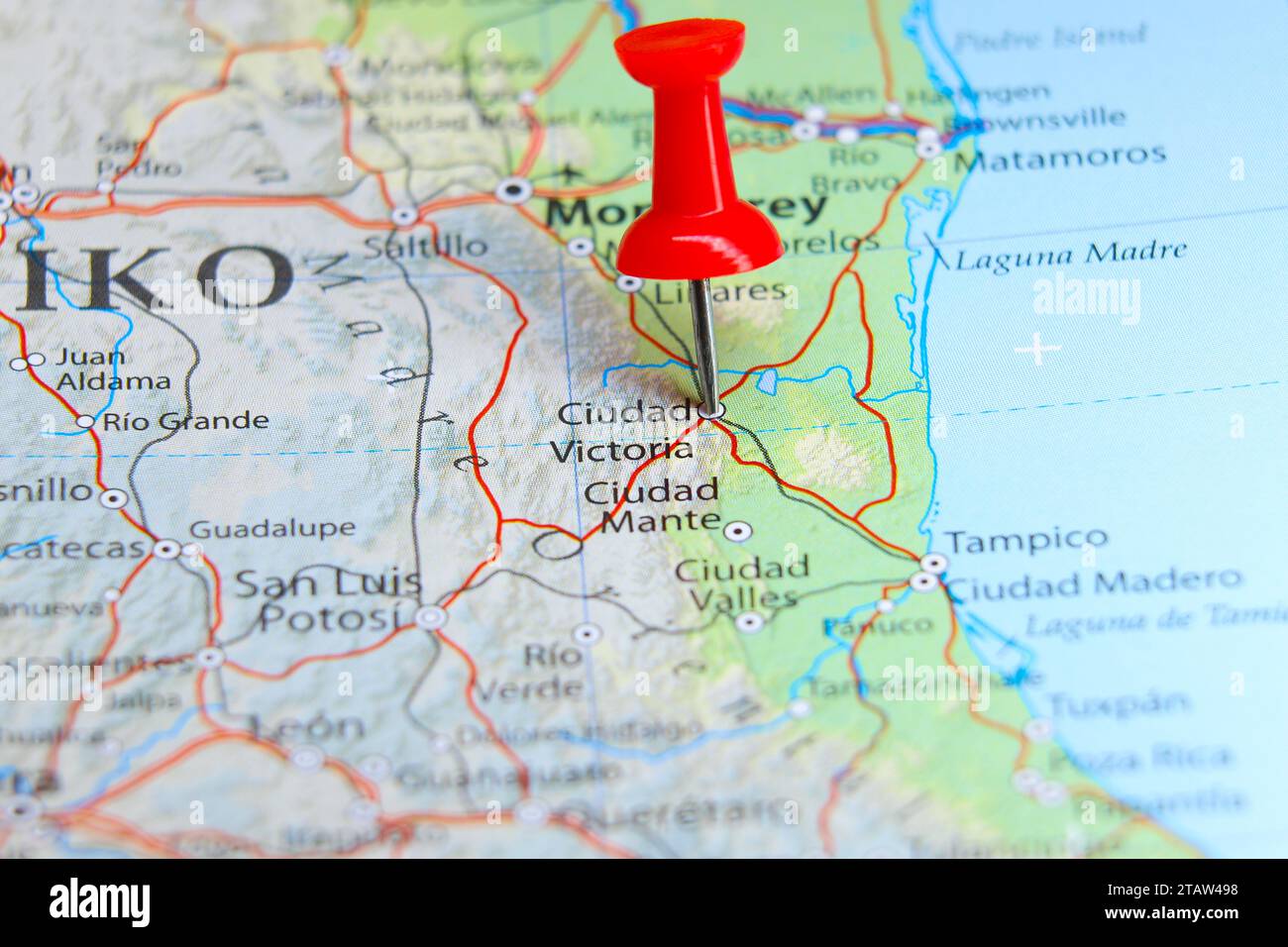 Map of ciudad victoria mexico hi-res stock photography and images - Alamy