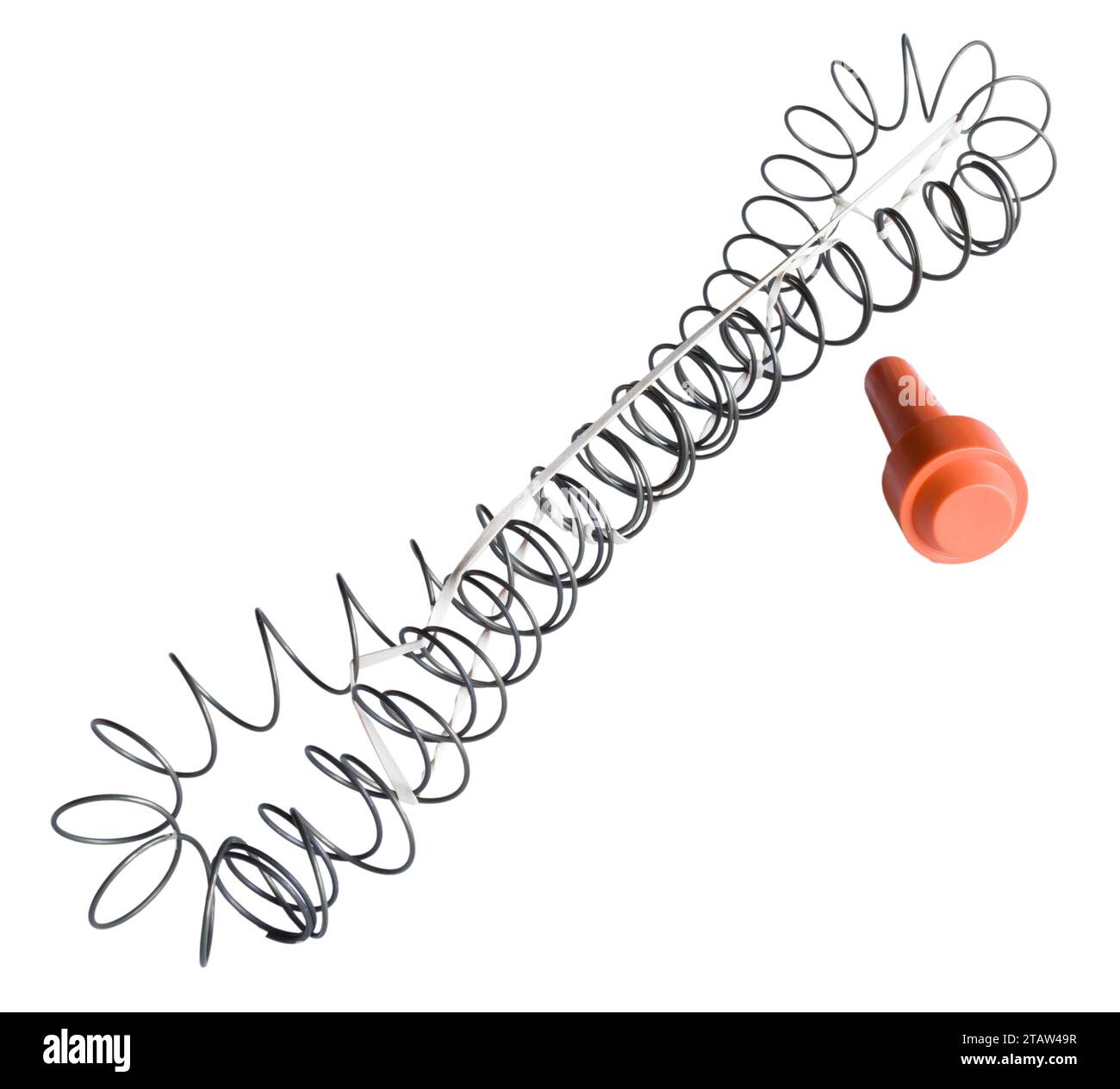 Isolated orange follower and magazine spring upgrade for a pump action ...