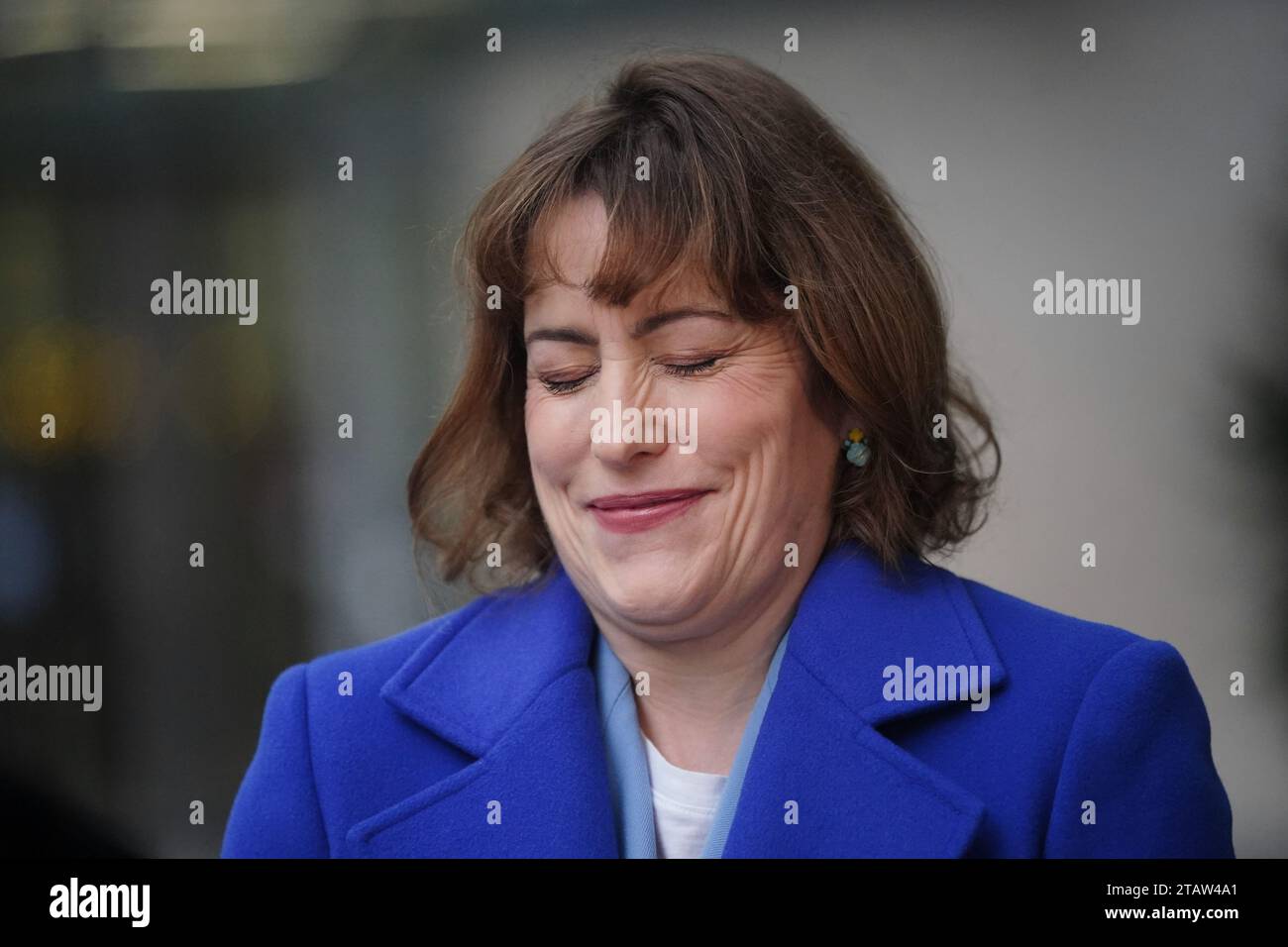 Health Secretary Victoria Atkins outside the BBC Broadcasting House in ...