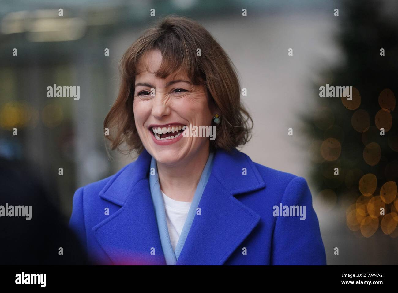 Health Secretary Victoria Atkins outside the BBC Broadcasting House in ...