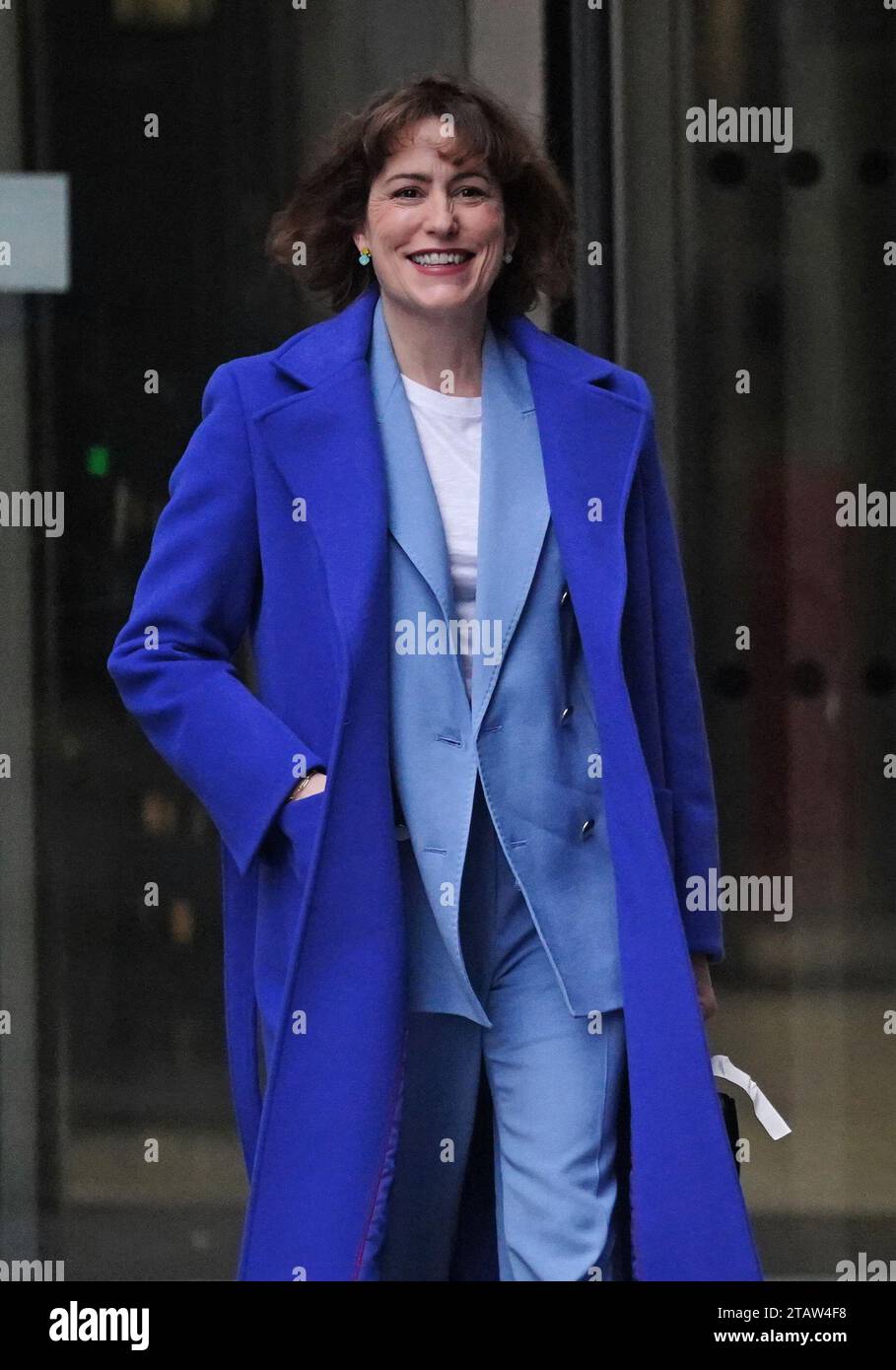 Health Secretary Victoria Atkins outside the BBC Broadcasting House in ...