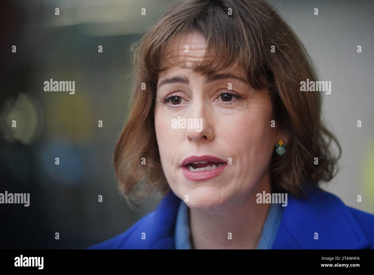 Health Secretary Victoria Atkins outside the BBC Broadcasting House in ...
