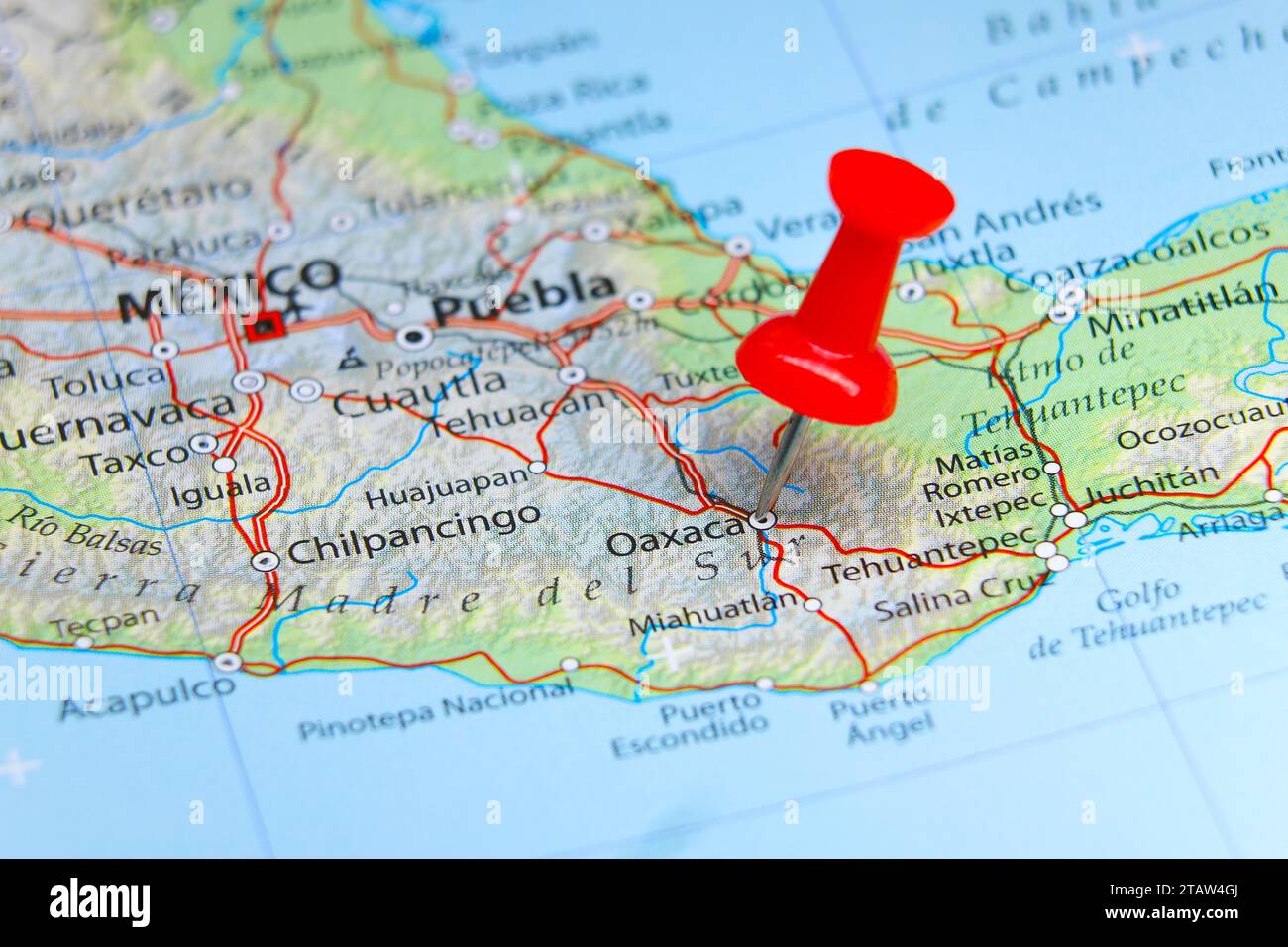 Oaxaca mexico map hi-res stock photography and images - Alamy
