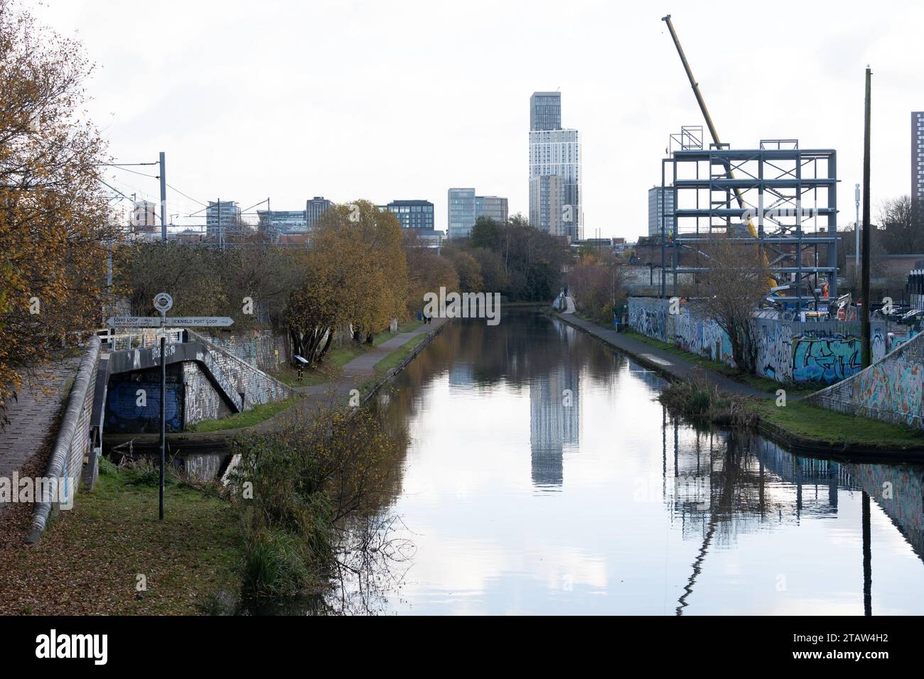 Birmingham Main Line Canal near Soho Wharf, Birmingham, West Midlands ...
