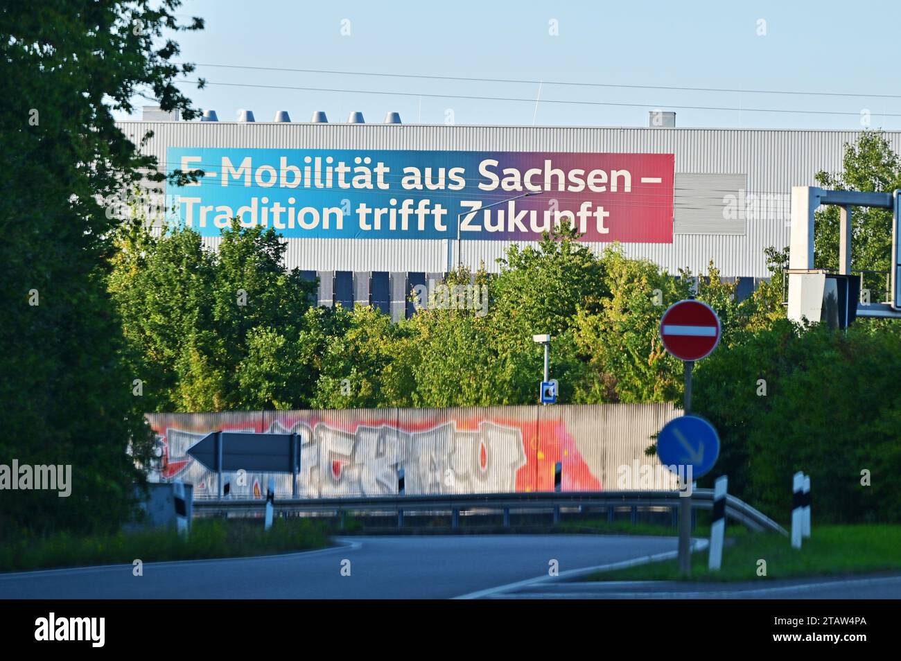 Volkswagen factory in Zwickau for electric cars, Saxony, Germany Stock ...