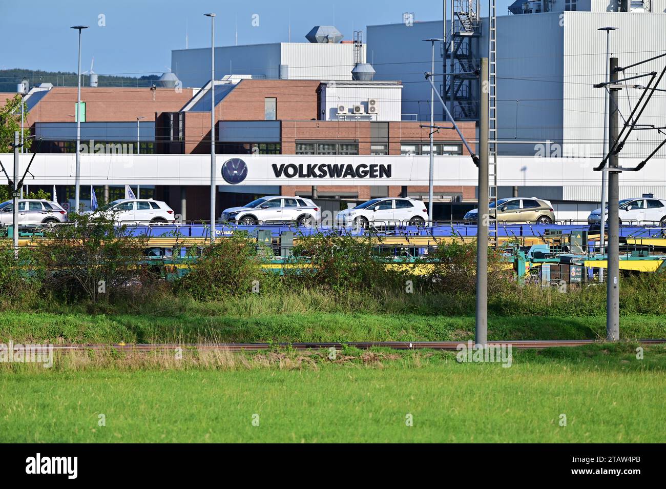 Volkswagen factory in Zwickau for electric cars, Saxony, Germany Stock ...